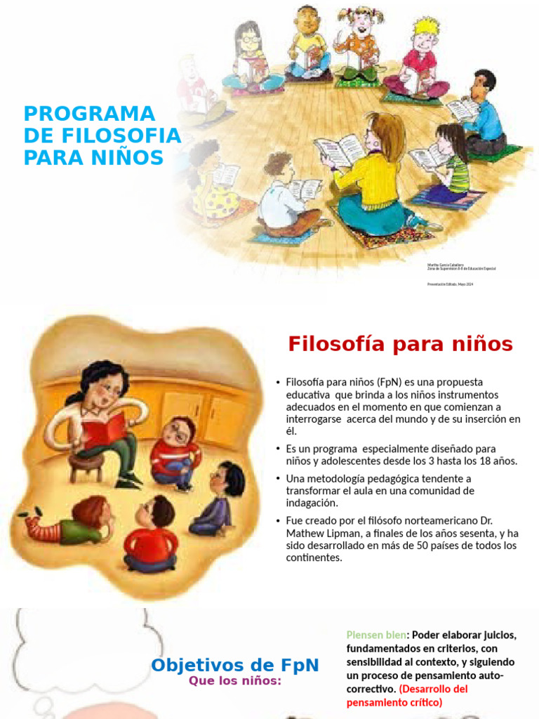Filosofía para Niños: Programa Educativo | PDF | Pensamiento ...