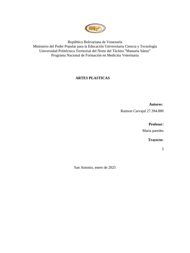 Introducción a las Artes Plásticas | PDF | Artes plásticas | Pinturas