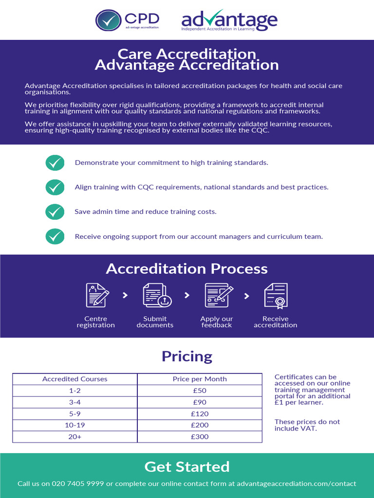 Advantage Accreditation Care Brochure | PDF