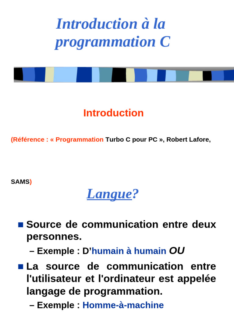 2-Turbo C Introduction | PDF | Programmation informatique | Programmation
