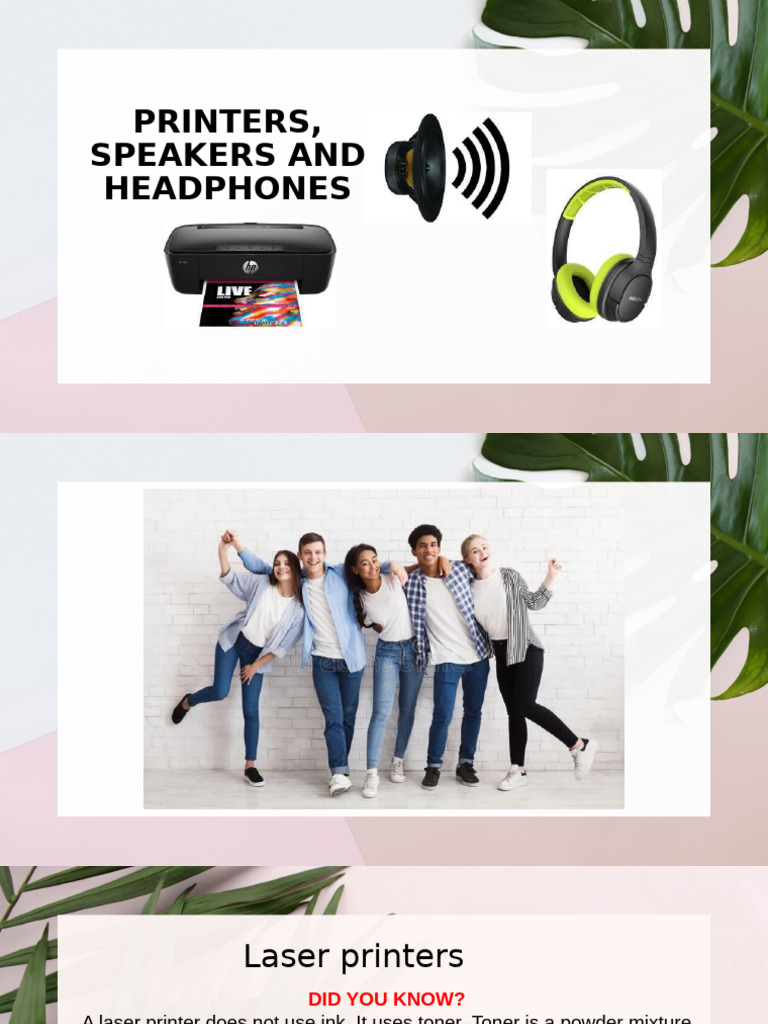 7.5 - Printers, Speakers, Headset 1 - 2 | PDF | Printer (Computing ...