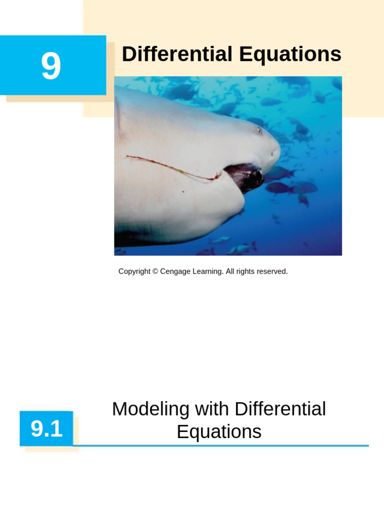 9-1 Differential Equation | PDF | Differential Equations | Equations