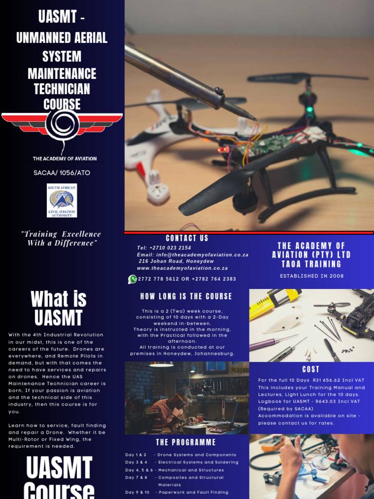 UASMT-UNMANNED-AERIAL-SYSTEM-MAINTENANCE-TECHNICIAN-BROCHURE-2024 | PDF ...