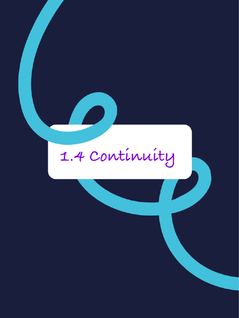 1.4 Continuity | PDF
