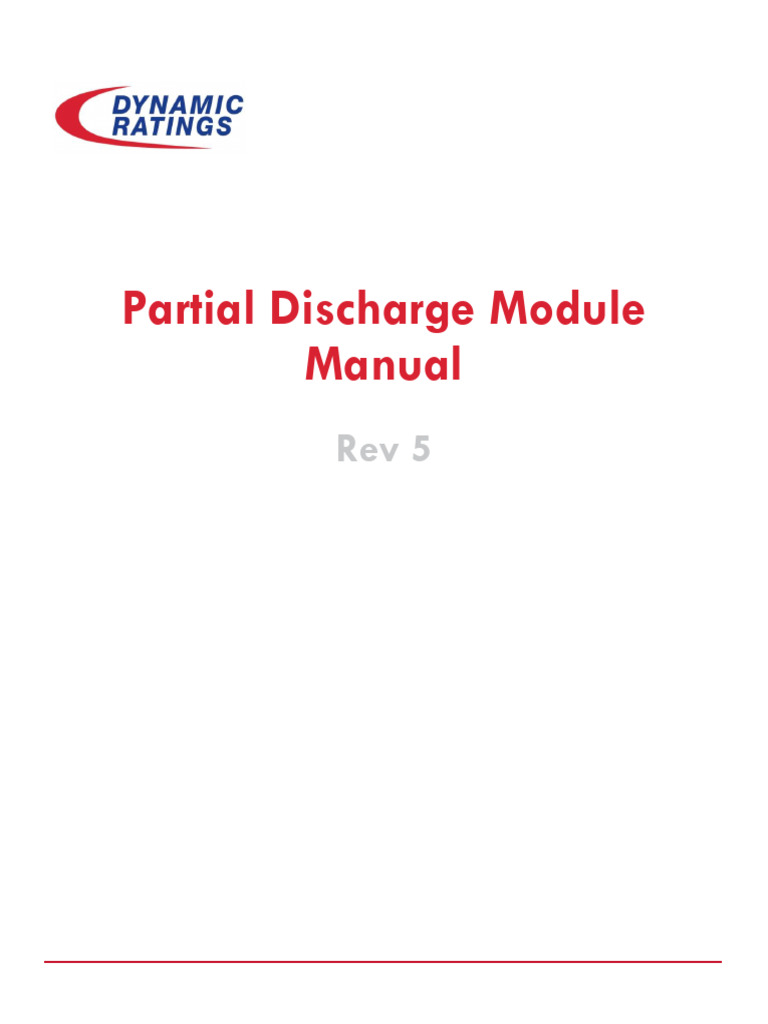 Partial Discharge Module Manual Rev 141122 | PDF | Capacitor | Capacitance