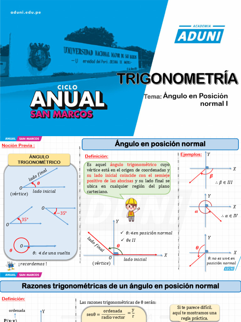 Anual-trigo13.1-Ángulo en Posición Normal i | PDF | Sistema de ...