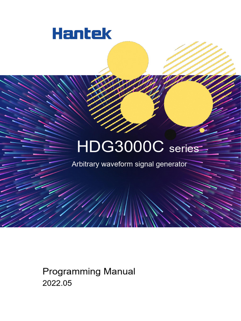 HDG3000C Programming Manual | PDF | Modulation | Bracket