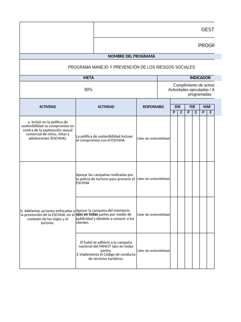 Programa Escnna | PDF | Turismo