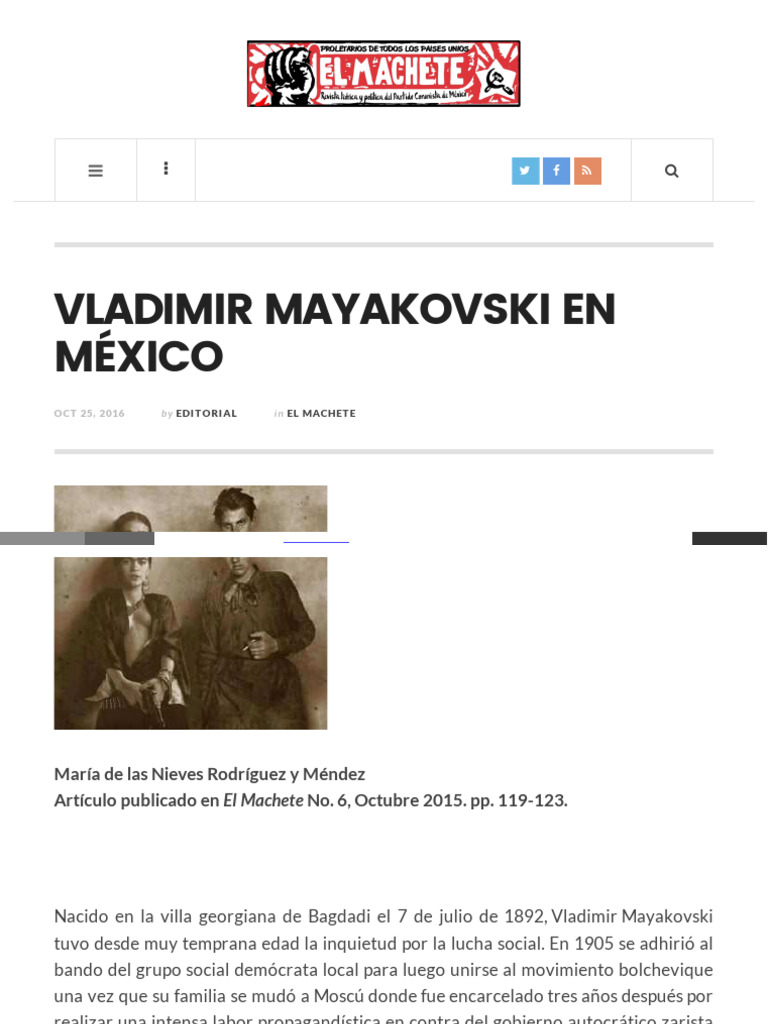 Mayakovski y su Impacto en México | PDF | México