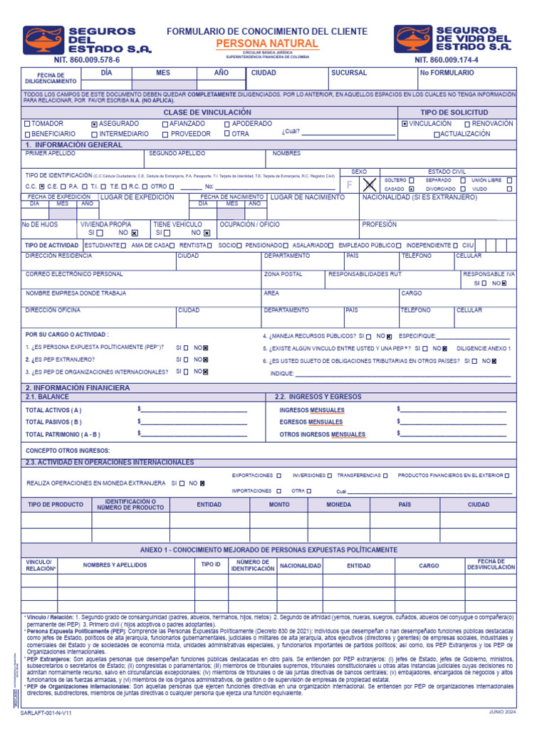 Dctos Afiliación Carlos Gomez BASICO | PDF | Póliza de seguros | Seguro