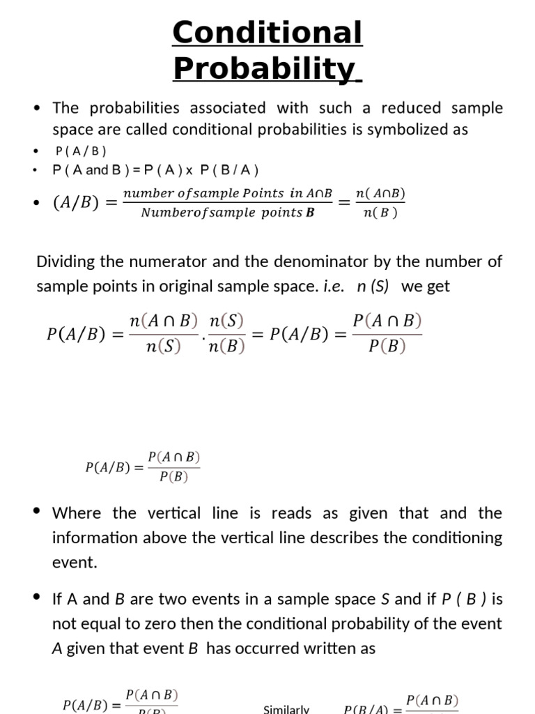 Conditional Porobability 03122024 103523am | PDF | Probability ...