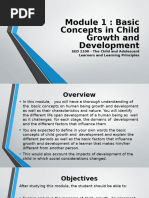 Module-1.Basic Concepts in Child Growth and Developemnt | PDF | Nature ...