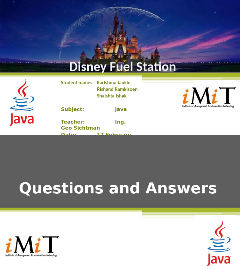 JAVA Case Team presentation_v1.0 | PDF