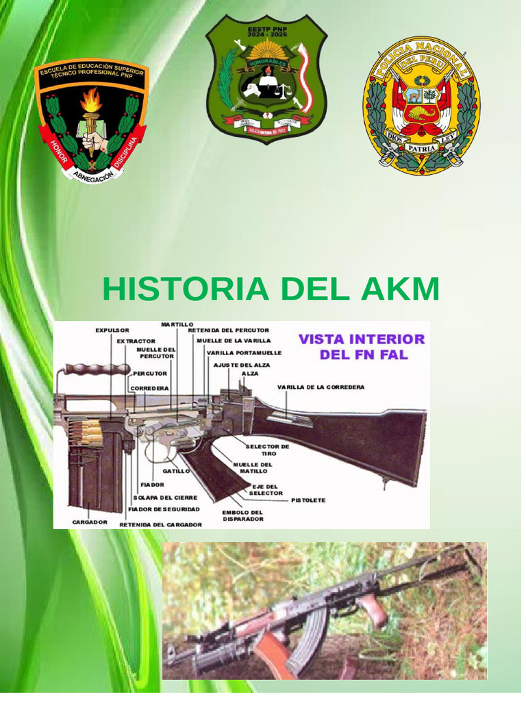 Historia y variantes del fusil AKM | PDF | Rifle | Proyectiles