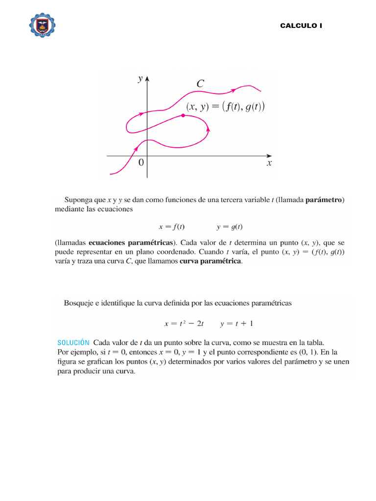 Derivada de Curvas Paramétricas | PDF