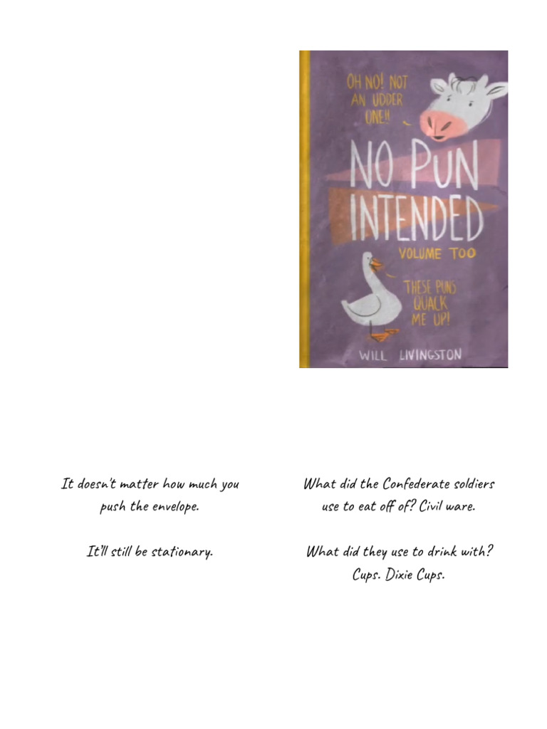 No Pun Intended - Volume Too | PDF