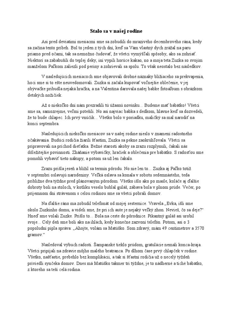 Umelecké Rozprávanie | PDF