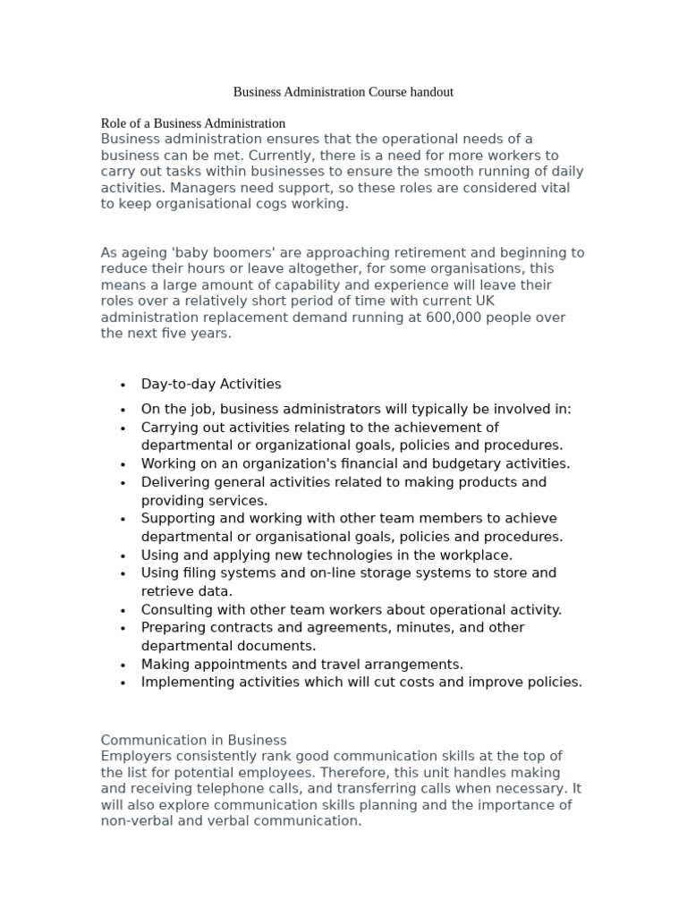 KSU Systems in Business Administration | PDF