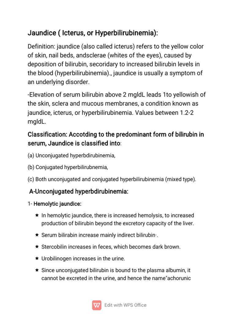 Jaundice | PDF | Medical Specialties | Diseases And Disorders