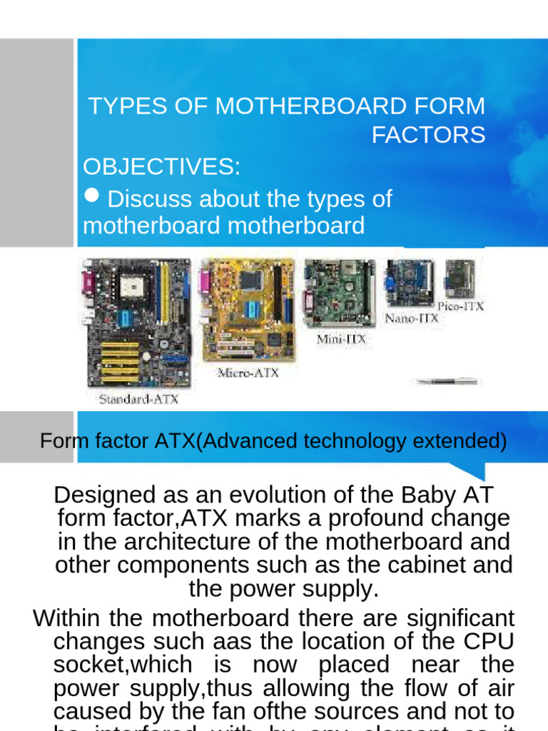 Types of Motherboard Form Factors | PDF | Computer Engineering ...