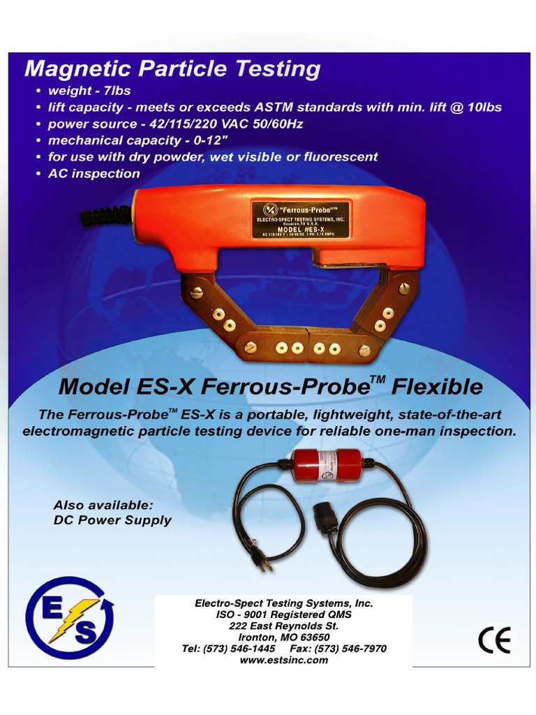 Electro-Spec ES-X Ferrous Probe Flexible Leg Brochure | PDF