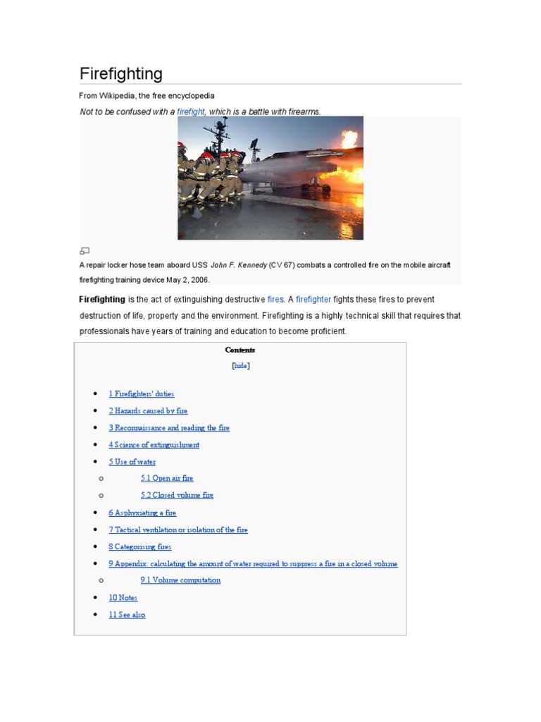 Firefighting | PDF | Combustion | Fires