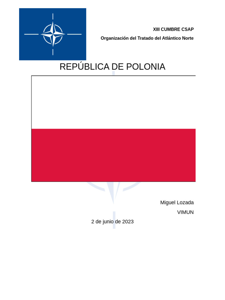 Posición Oficial Polonia OTAN | PDF | Polonia | OTAN