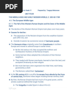 Middle Ages to Early Modern World Overview | PDF | Byzantine Empire ...