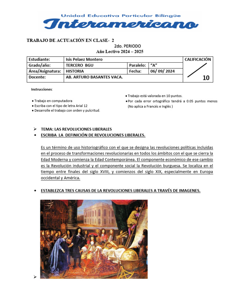 Revoluciones Liberales: Definición y Causas | PDF