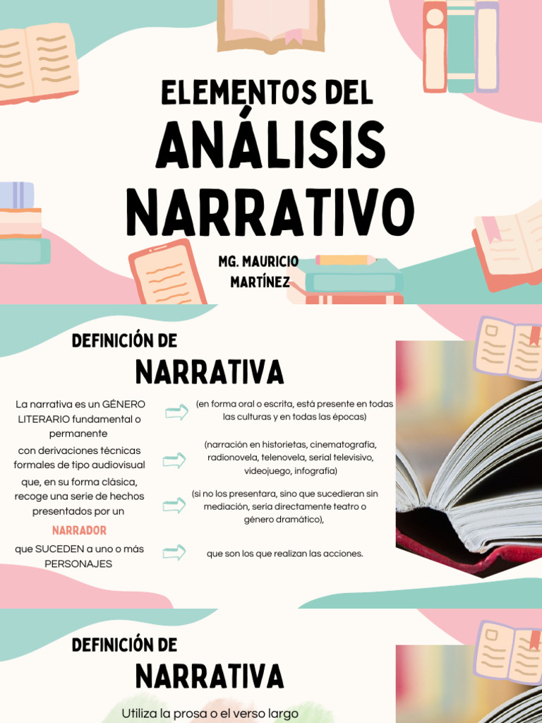 Elementos y Tipos de Narrativa Literaria | PDF | Narración | Narrativa