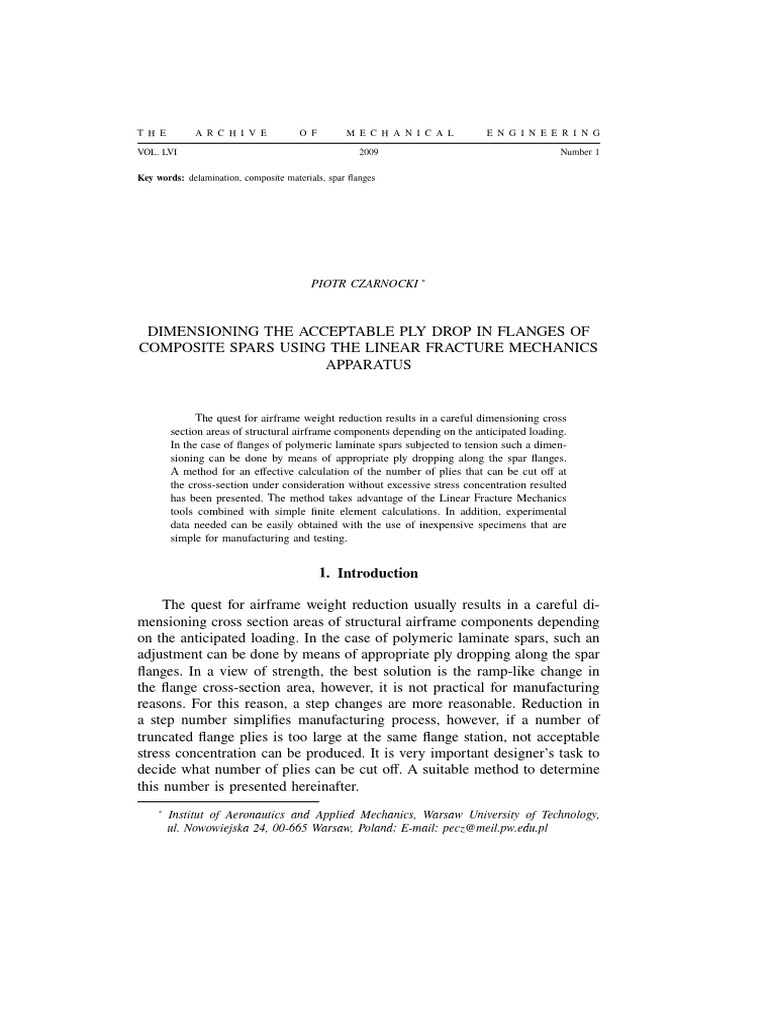Ply Drop in Flanges | PDF | Composite Material | Fracture