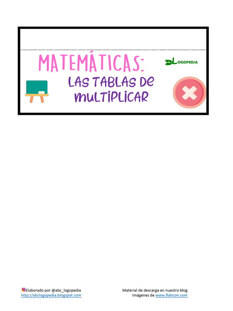 FLIPBOOK TABLAS DE MULTIPLICAR - KITS - Unlocked | PDF | Cue Sports ...