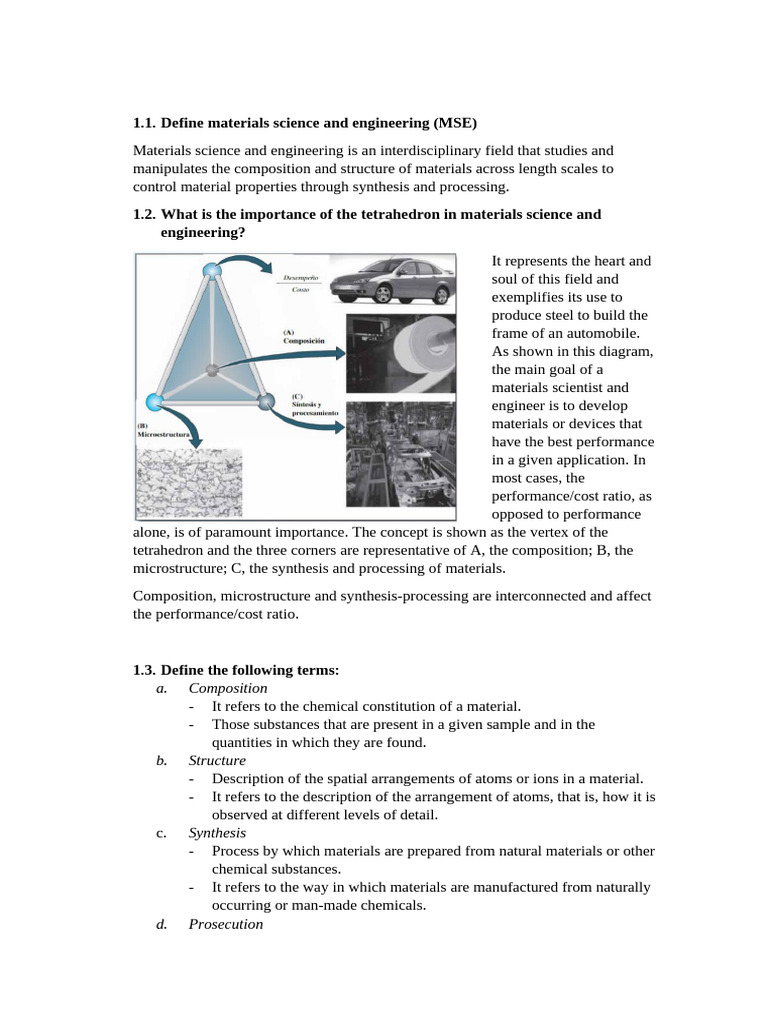 Exercises Materials Science | PDF | Materials Science | Ceramics