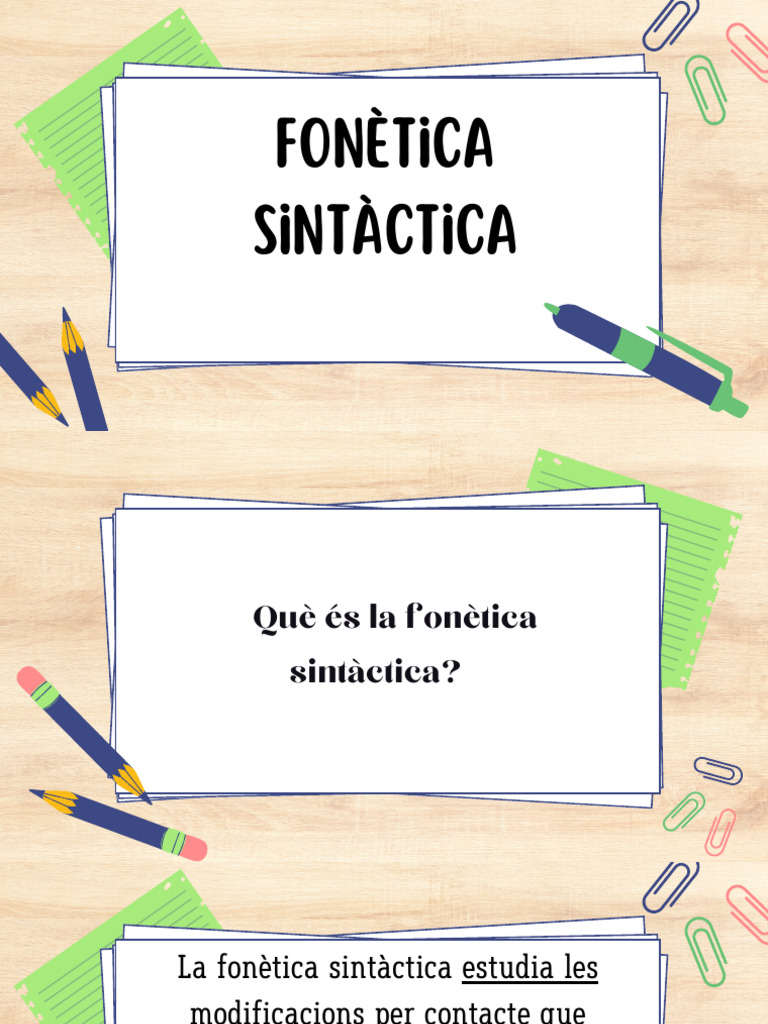 Fonètica Sintàctica | PDF