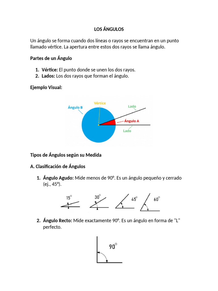 LOS ÁNGULOS | PDF