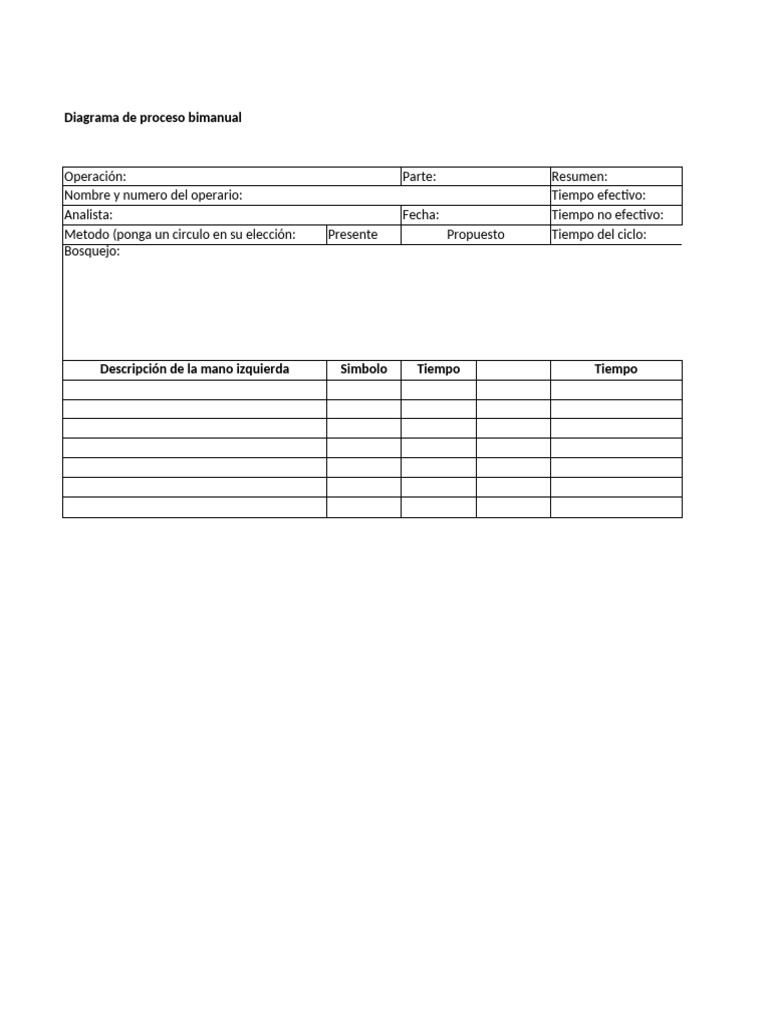 Diagrama Bimanual | PDF