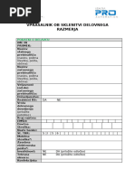 ZPIZ - Delovna Dokumentacija (Obr. DD-1) | PDF