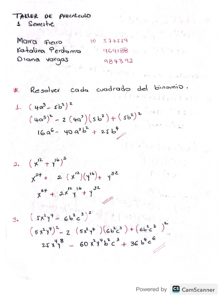 Taller 2 precalculo | PDF