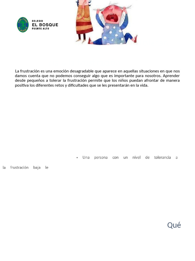 Tolerancia-a-la-frustración- | PDF | Las emociones | Cognición