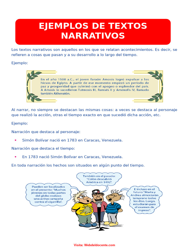 1 Texto Narrativo Ejemplos Pdf Narración Genghis Khan 4942