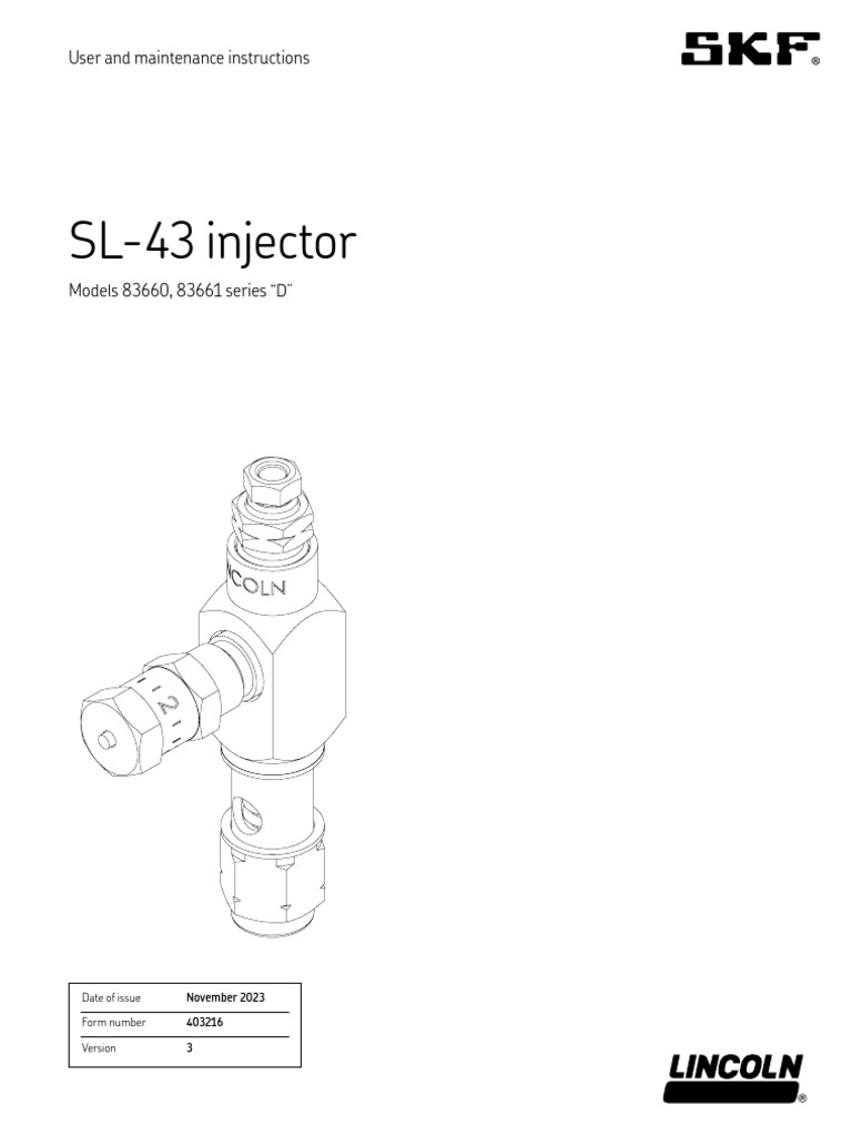 SL-43 Injector User Manual & Safety Guide | PDF | Safety | Personal ...