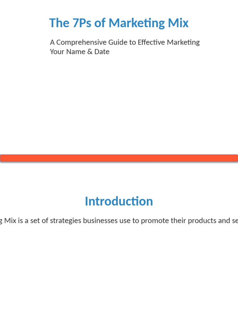 Mastering the 7Ps of Marketing Mix | PDF