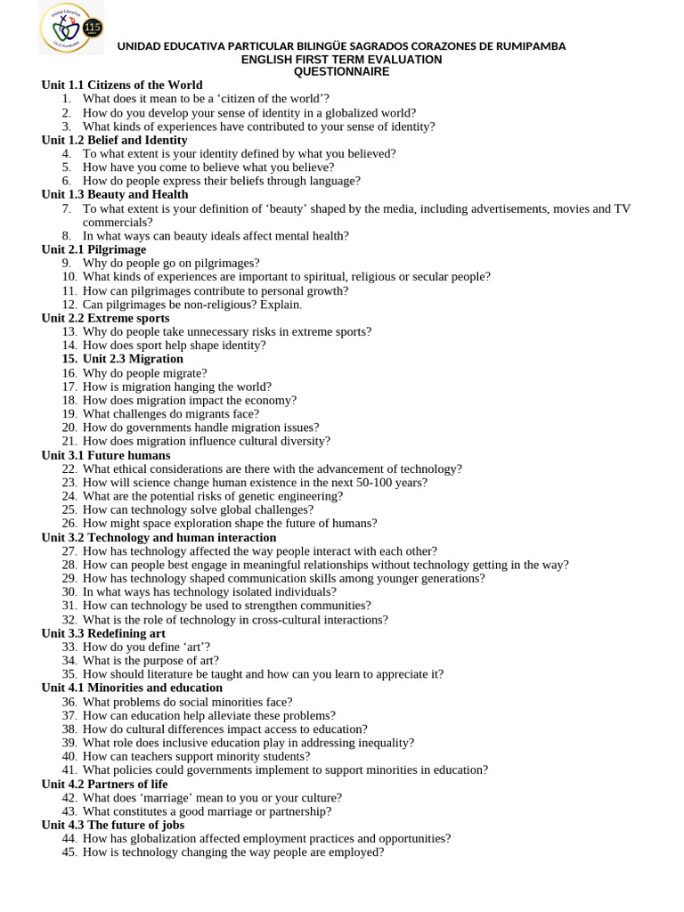 QUESTIONNAIRE | PDF | Poverty | Poverty & Homelessness