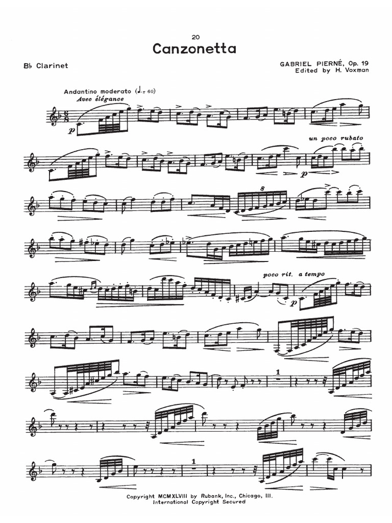 Canzonetta de Pierné | PDF