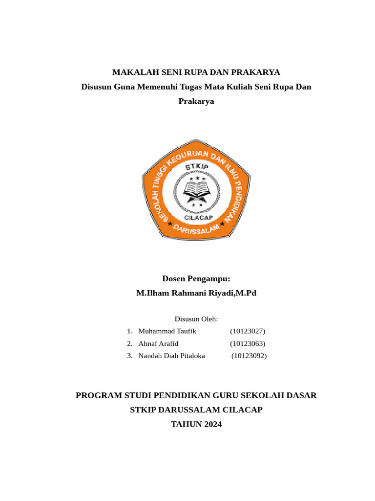 Makalah Seni Rupa Dan Prakarya | PDF