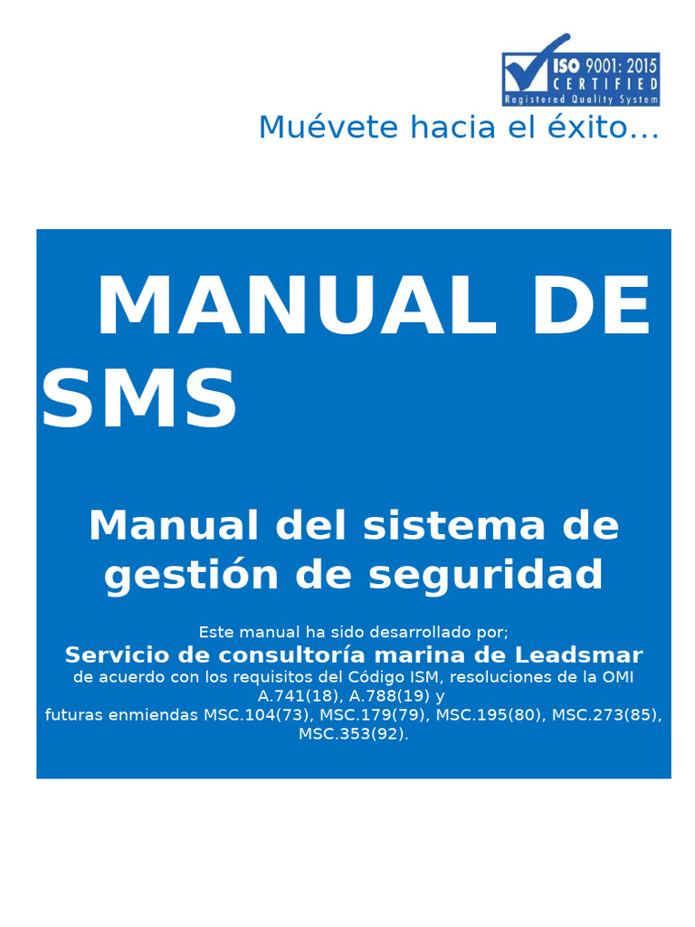 ISM Manual - 2 - 1 | PDF | Estrés (biología) | Evaluación de riesgos