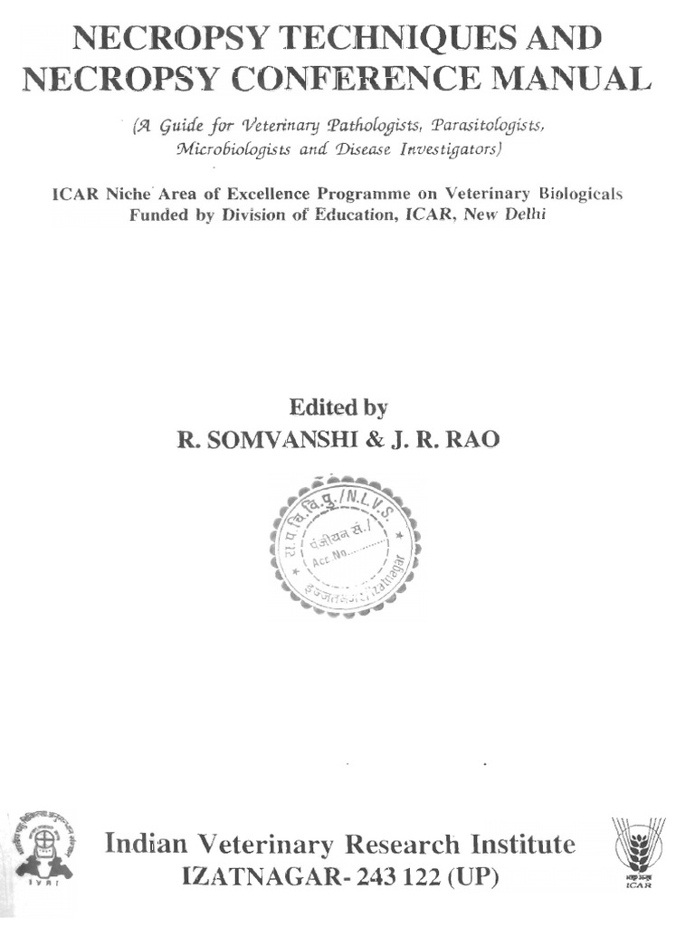 Necropsy Techniques and Necropsy Conference Manual | PDF | Pathology ...