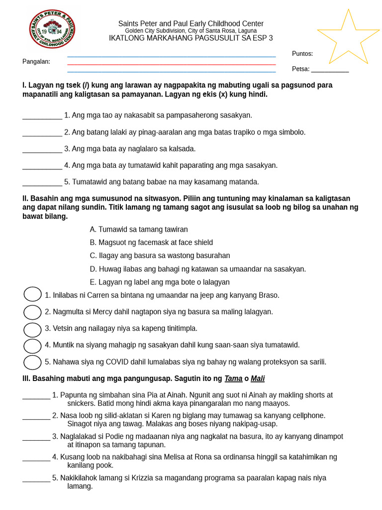 3rdQ. Periodical ESP3 (1) | PDF