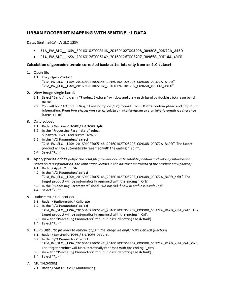 Echoes_In_Space_Urban_Footprint_Tutorial | PDF | Computer Vision | Imaging