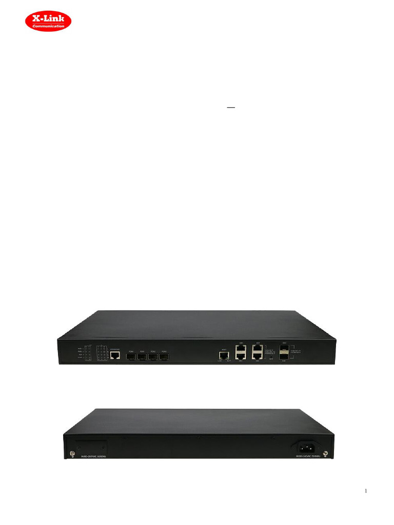 4 ports EPON OLT spec | PDF | Computer Network | Network Switch